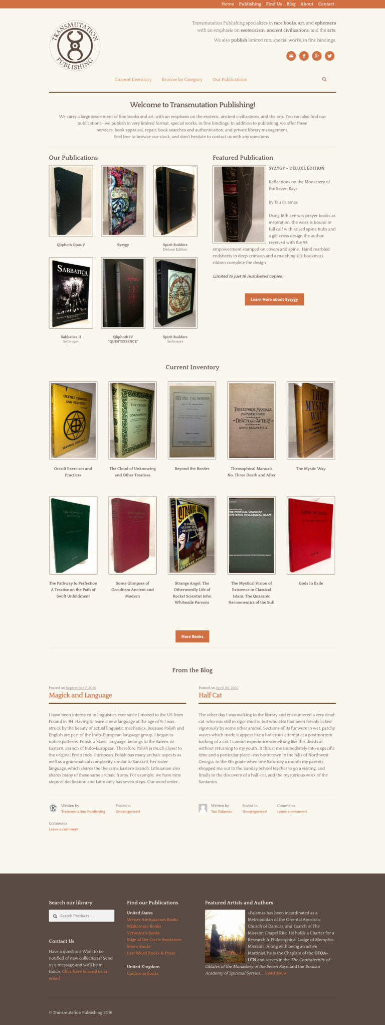 Transmutation Publishing - Bauer Studios