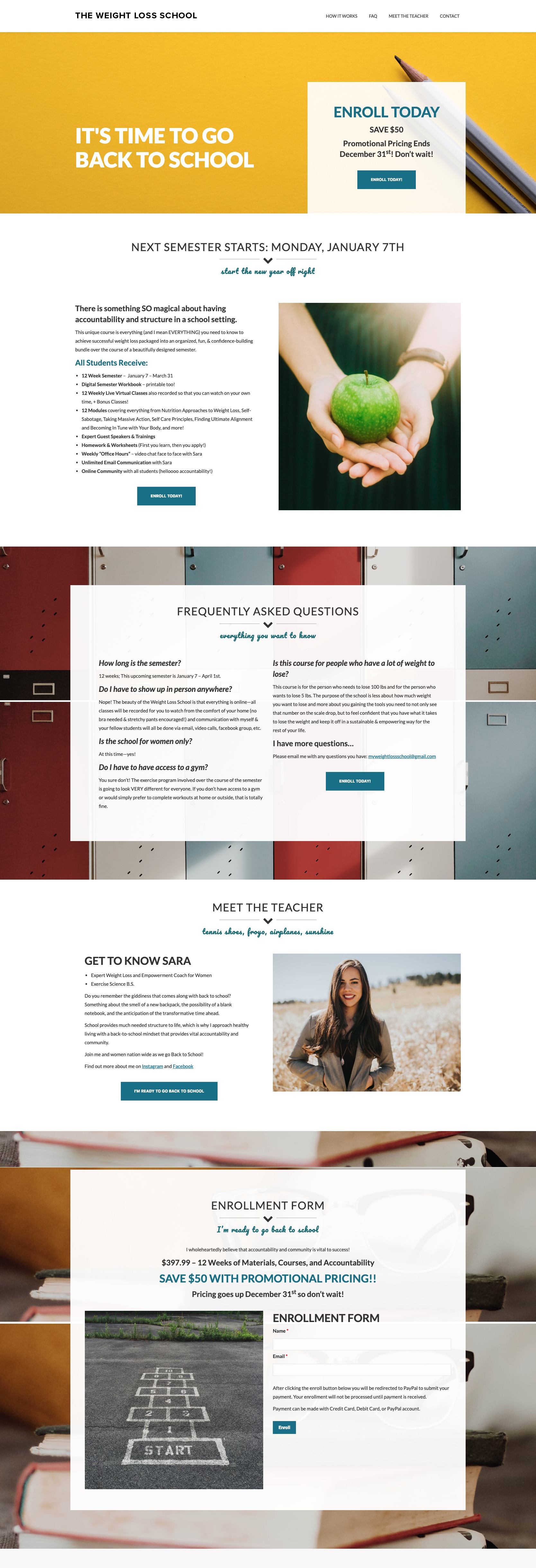 Landing Page Design - Bauer Studios